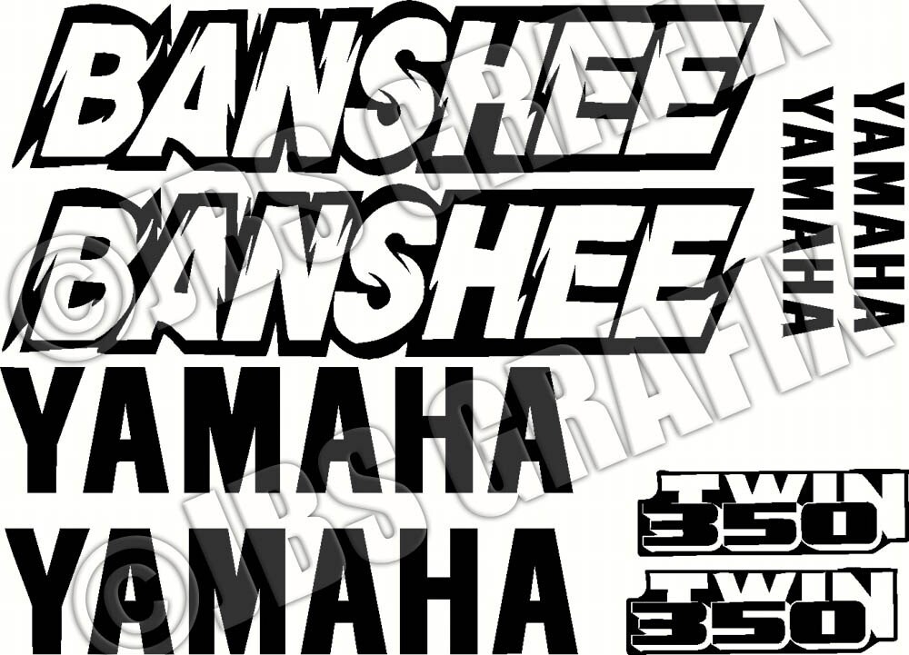 Yamaha Banshee Décalcomanies/Sticker Set | Etsy
