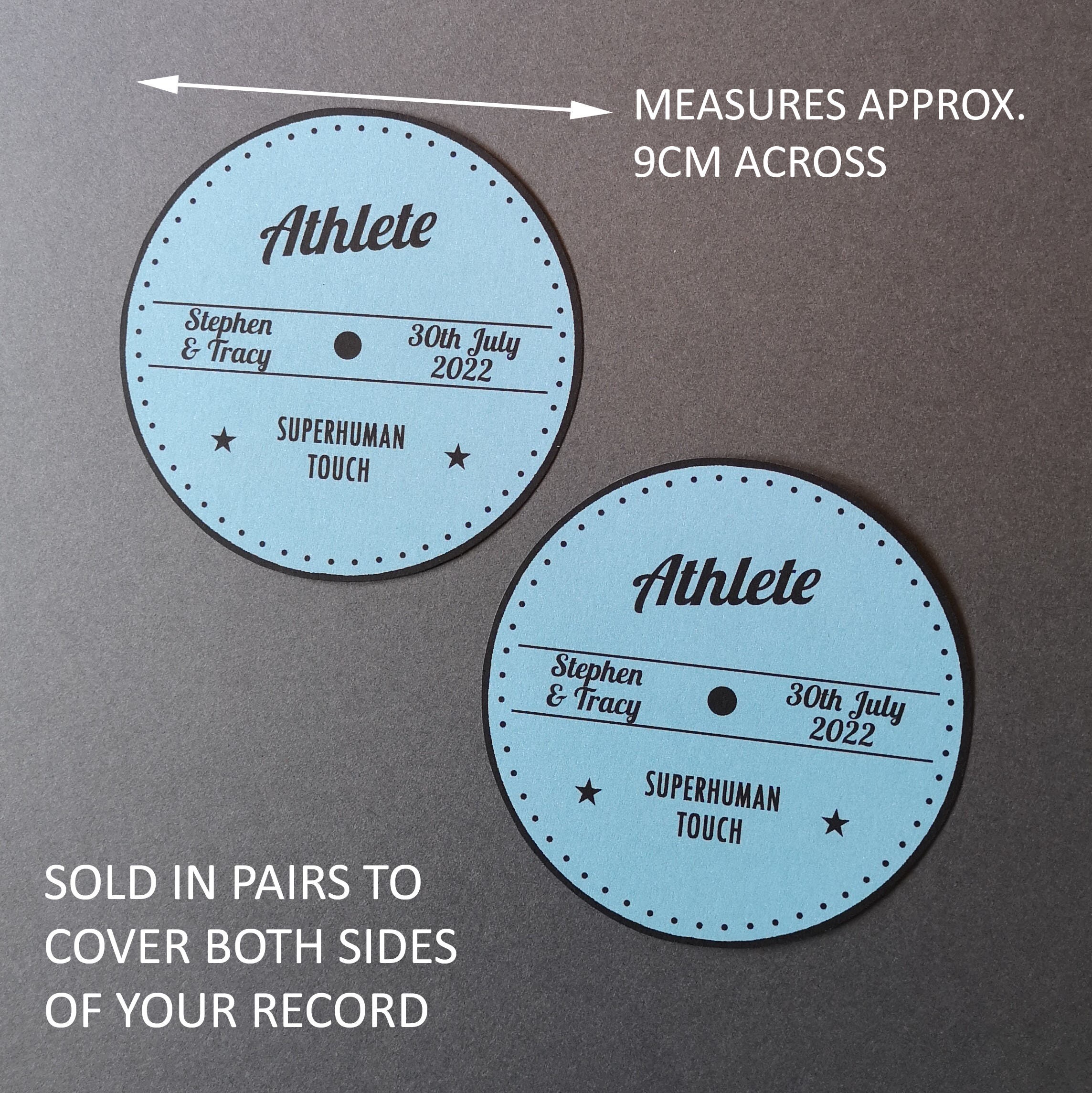 Personalised Record Label STICKERS for 7 Vinyl Record - Etsy UK