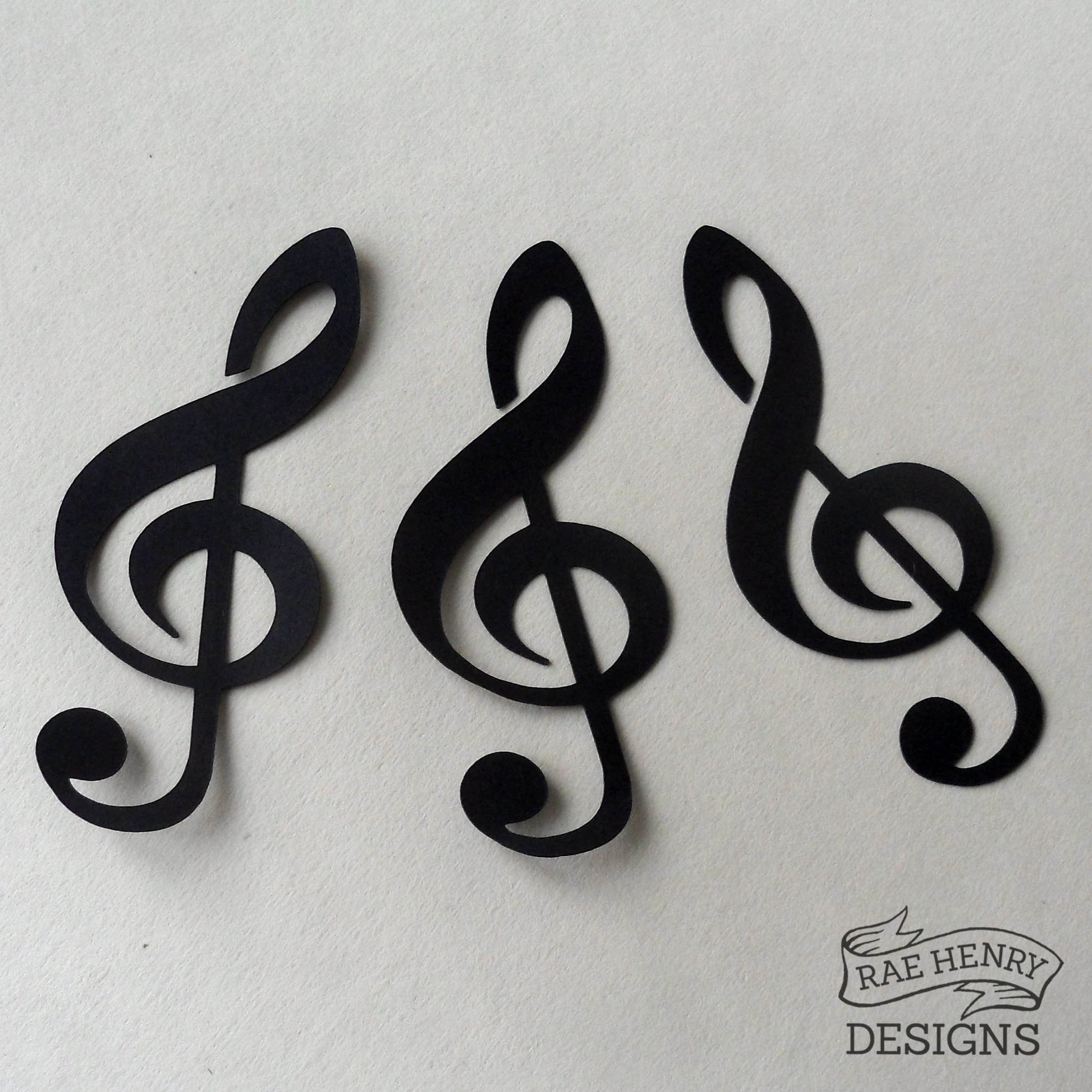 10 Treble Clef Place Cards Black or White Musical Note Wine - Etsy UK