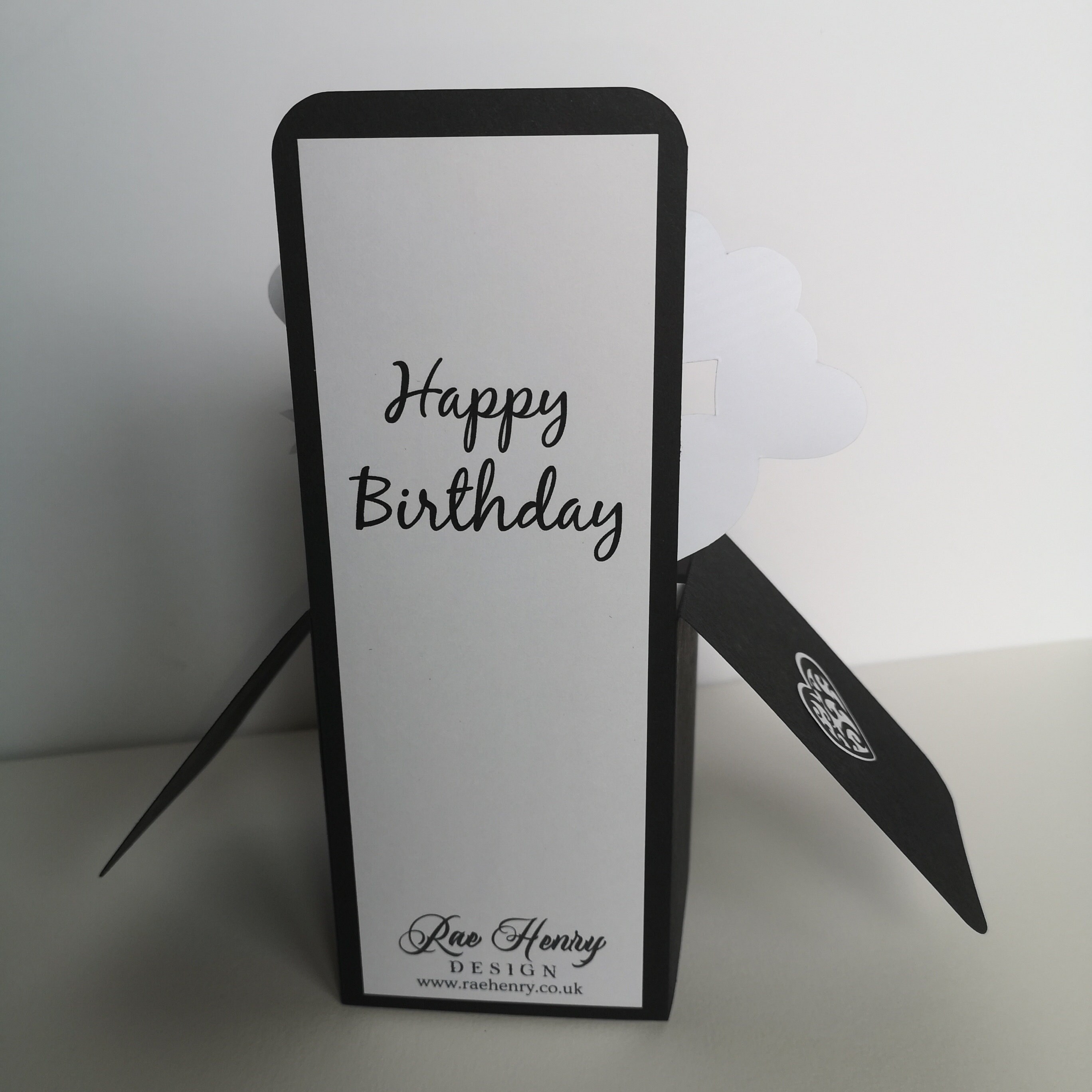 Pop up Birthday Card Goth Goth Tattoo Rock N Roll Purple Black | Any ...