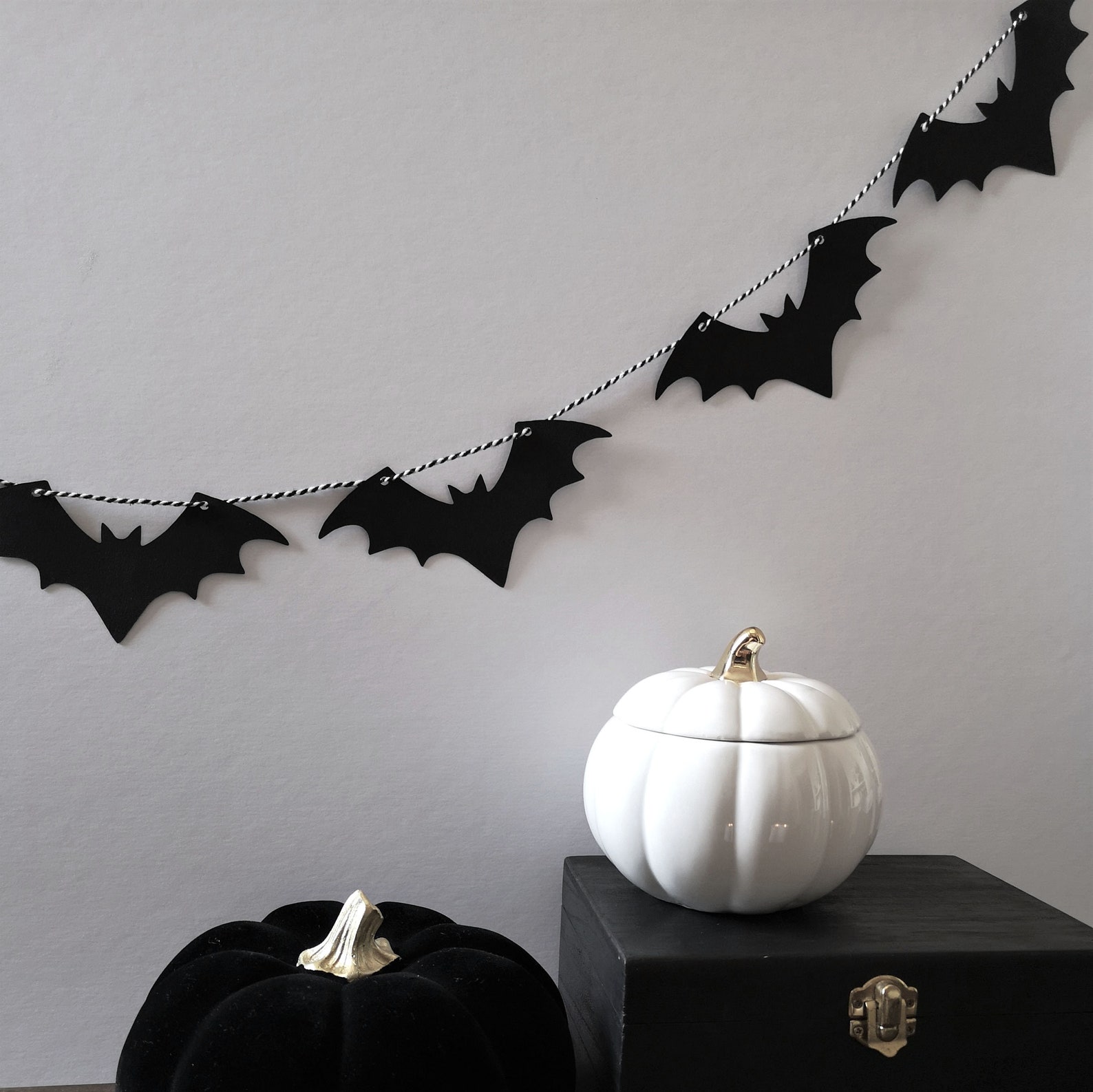 Bat Bunting Wall Hanging Art Gothic Home Decor Goth - Etsy UK