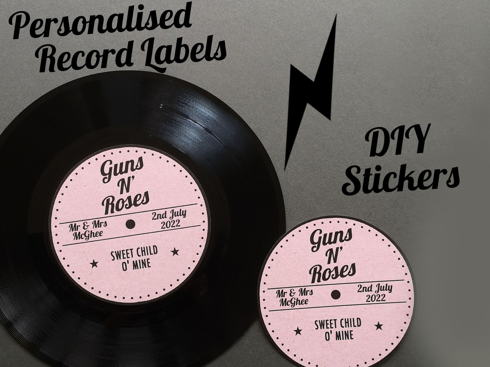 Personalised Record Label STICKERS for 7 Vinyl Record - Etsy UK