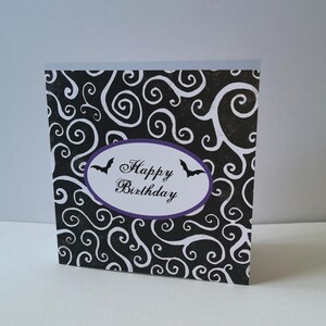 3D Pop up Bats Birthday Card: Gothic Purple Spiral Design - Etsy UK