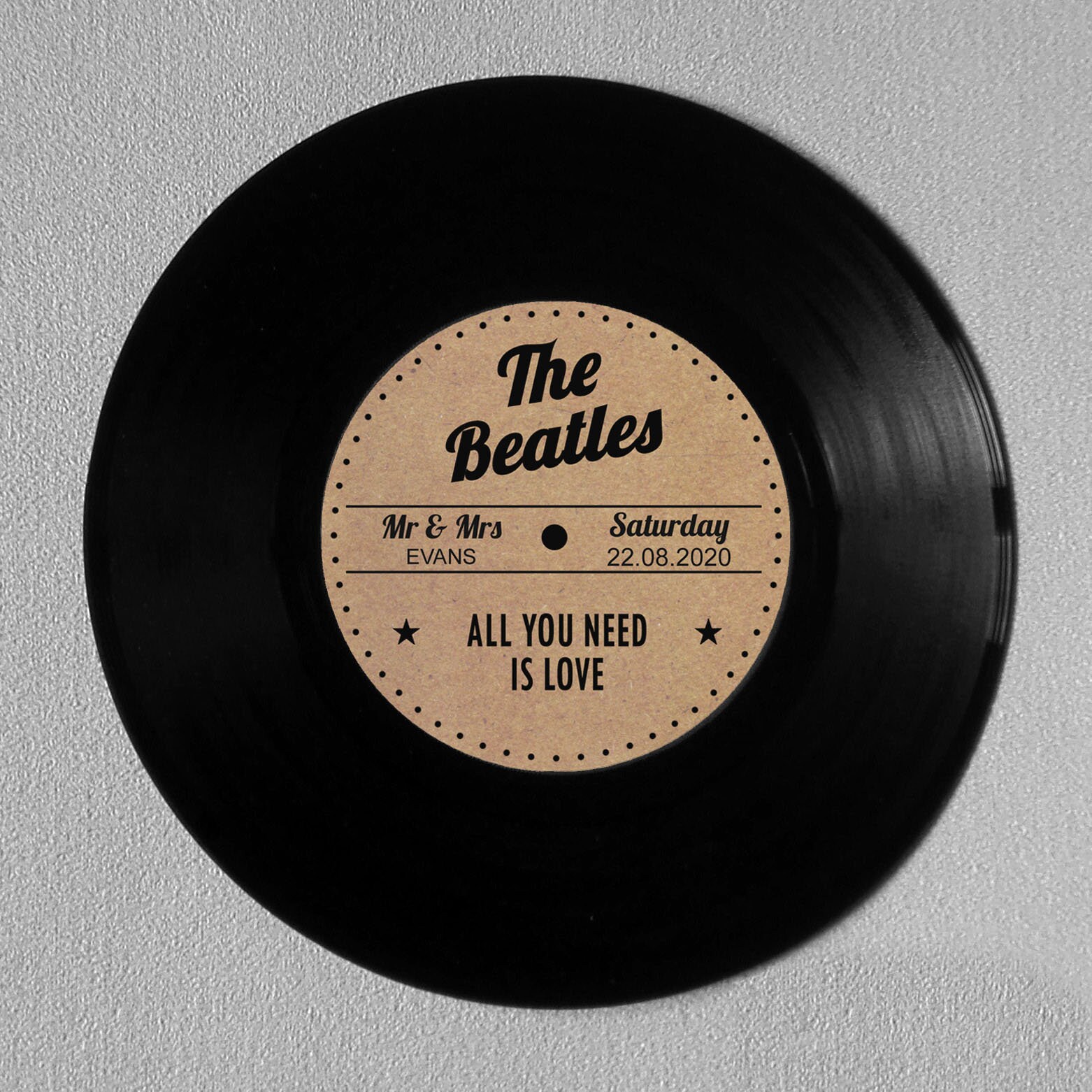 Real Vinyl Record Table Names Custom Wedding Party 7 inch | Etsy