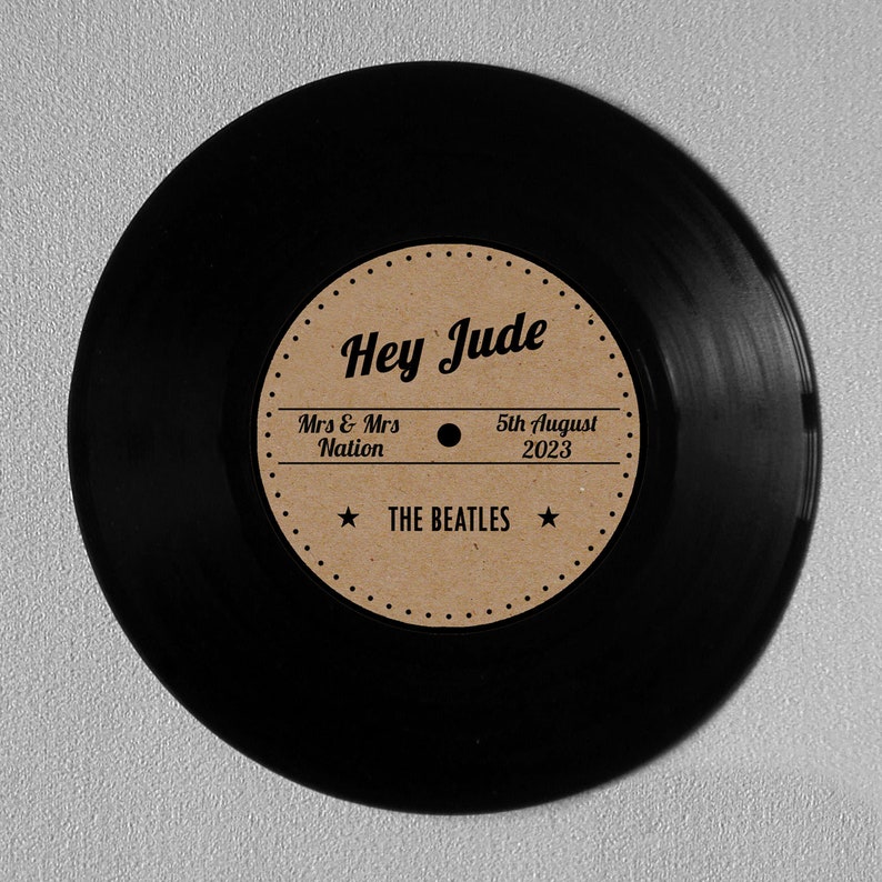 Personalised Record Label STICKERS for 7 Vinyl Record - Etsy UK