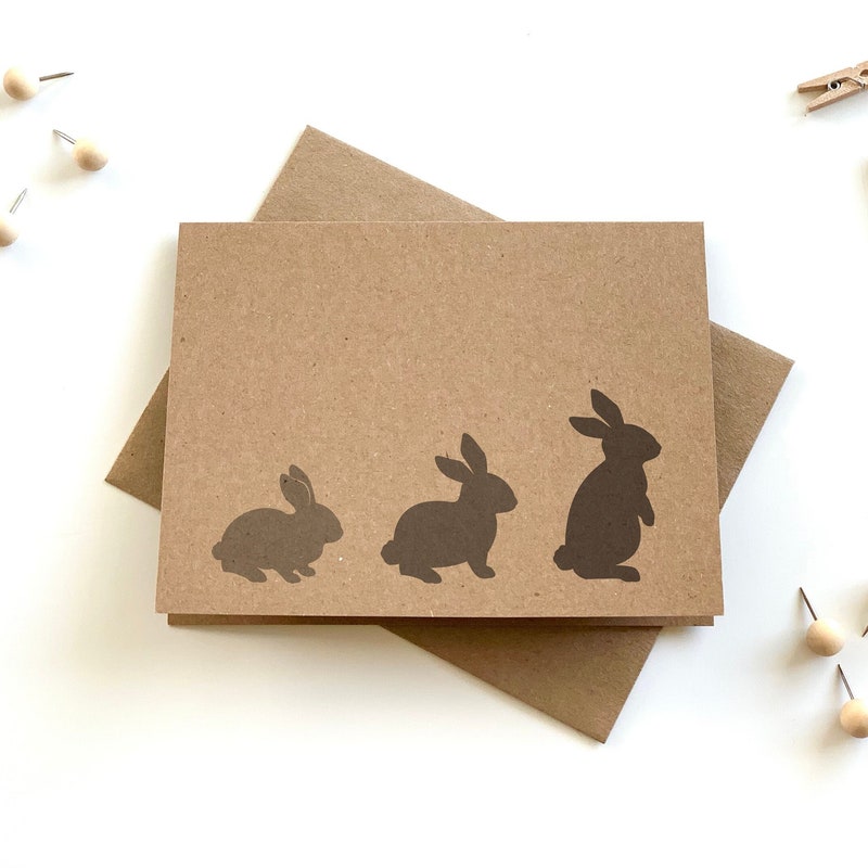 Bunny Note Cards - Etsy