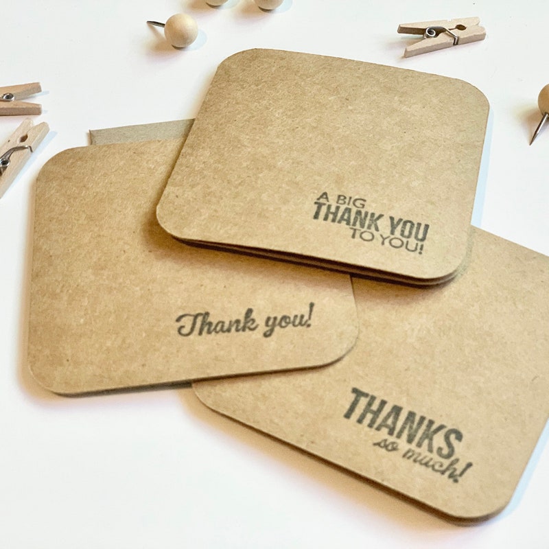 Mini Thank You Card - Etsy