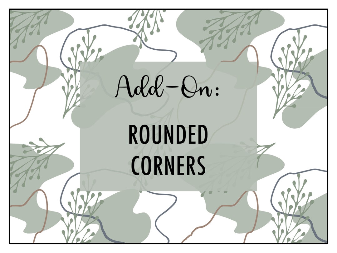 Add-on: Rounded Corners - Etsy