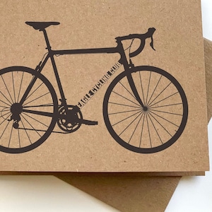 Road Bike Thank You Cards With Envelopes, Personalized Bicycle ...