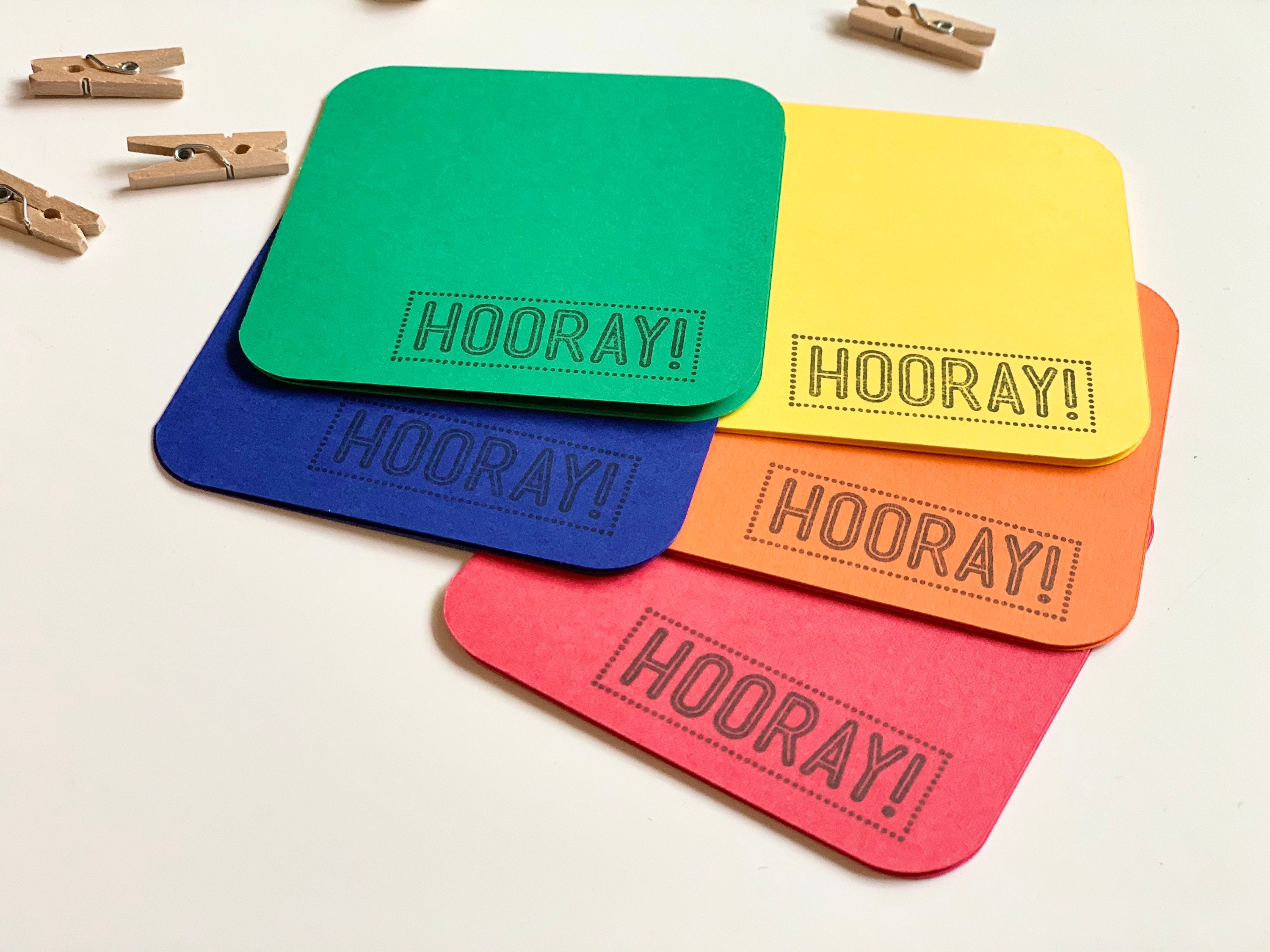 3x3 Birthday Cards Mini Primary Color Cards Happy Birthday Gift ...