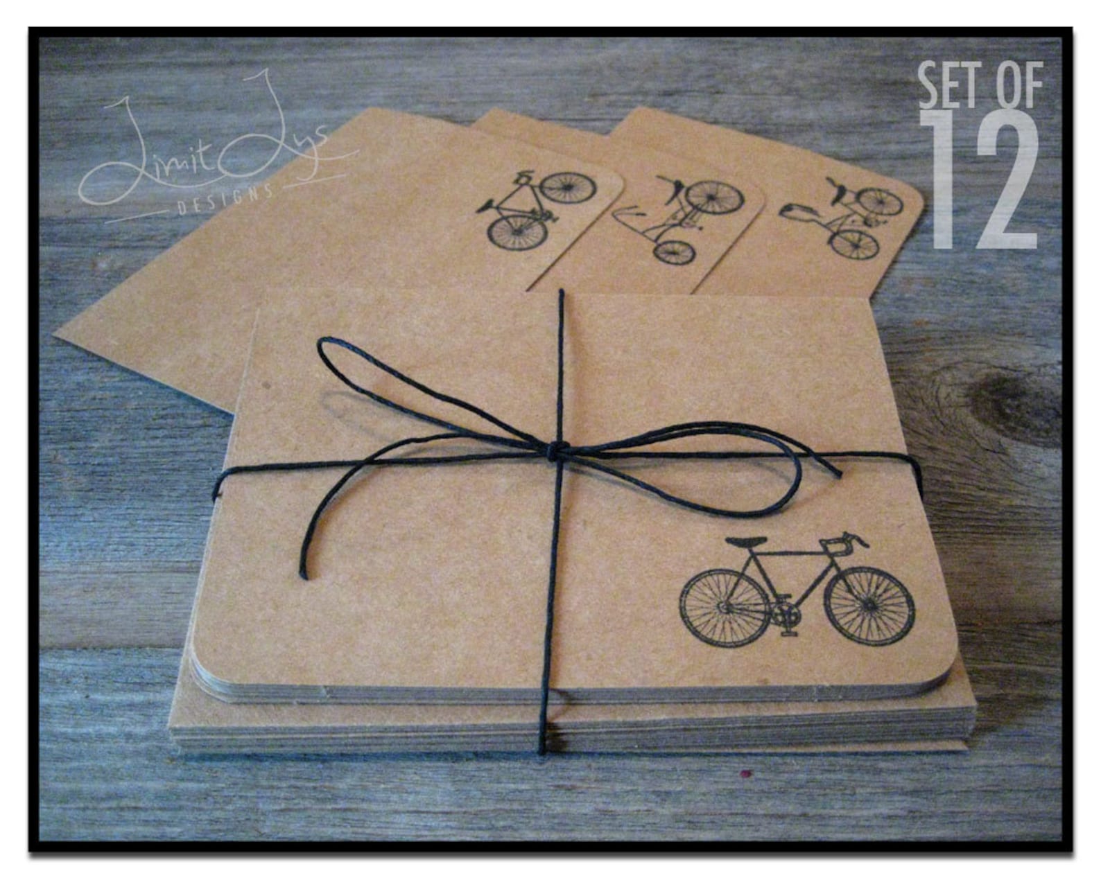 Bike Notecards With Envelopes, Bicycle Notecards and Envelopes, Bike ...