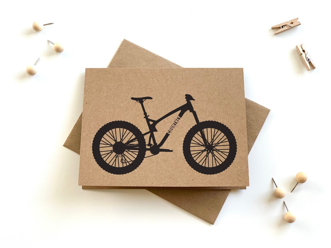 Mountain Bike Personalized Cards With Envelopes, Mountain Biking ...