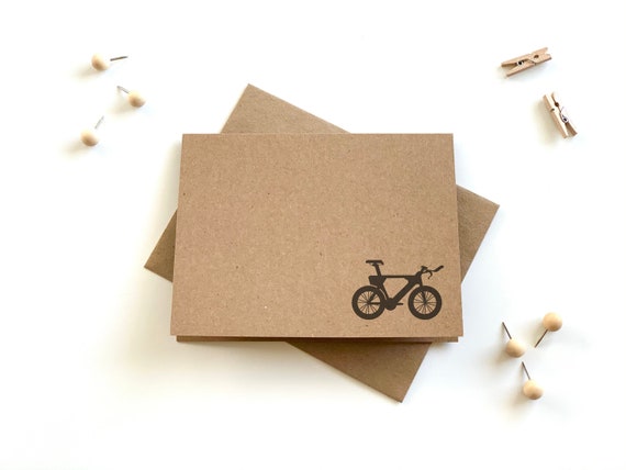 Simple Tri Bike Cards With Envelopes Triathlon Bike Notecards - Etsy