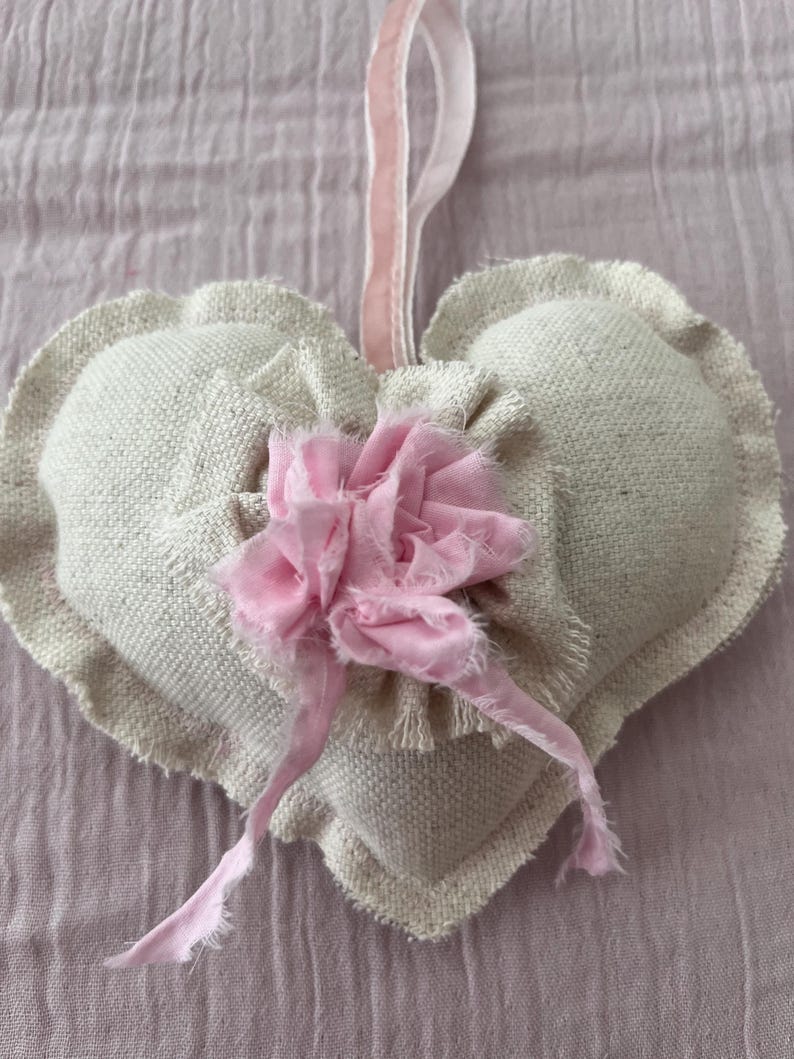 Vintage Linen Heart - Etsy