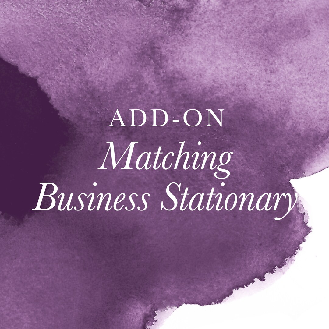 Matching Business Stationary, Letterhead, Envelopes | Add-on ...
