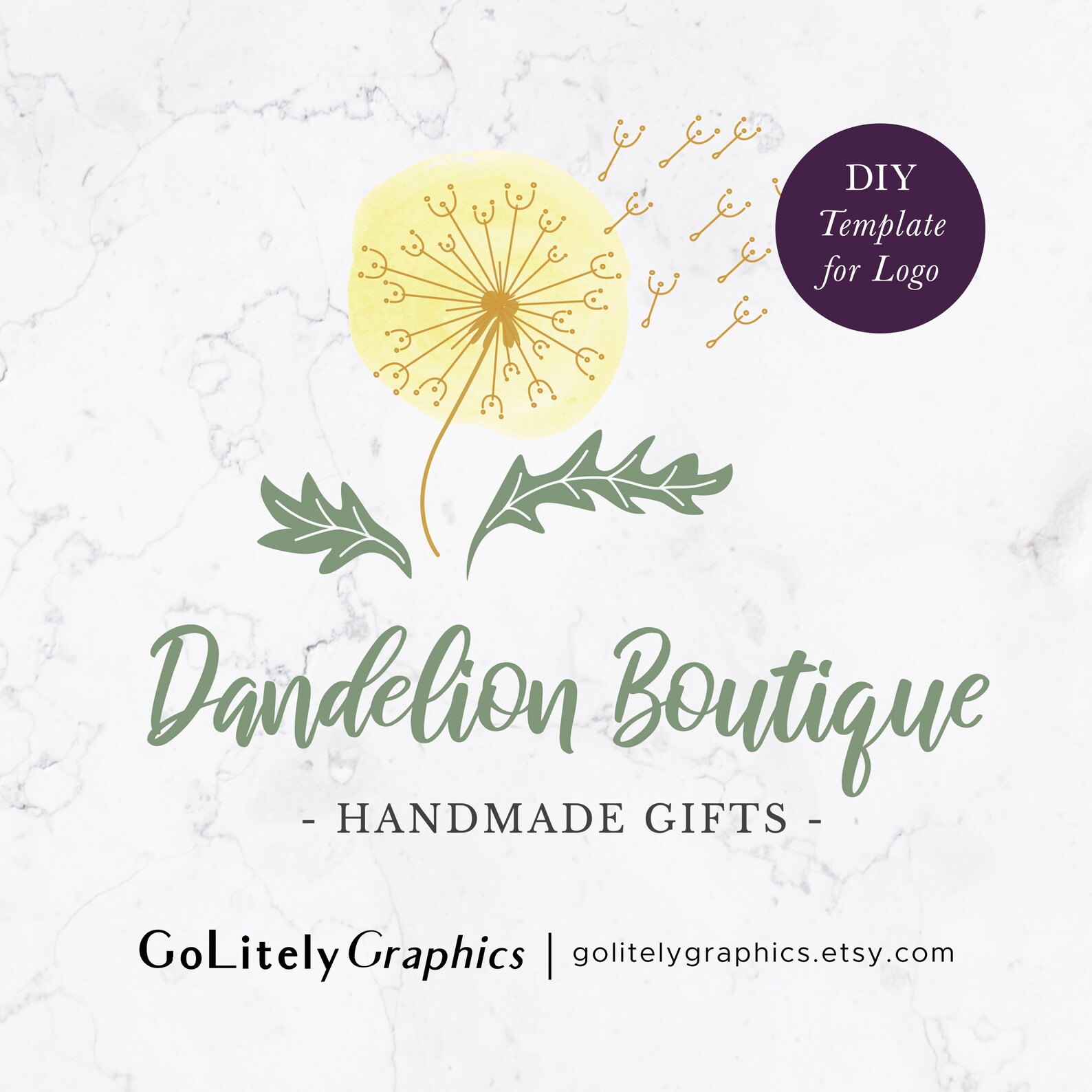 Dandelion Country Logo Logo Design Template Instant Download DIY Logo ...