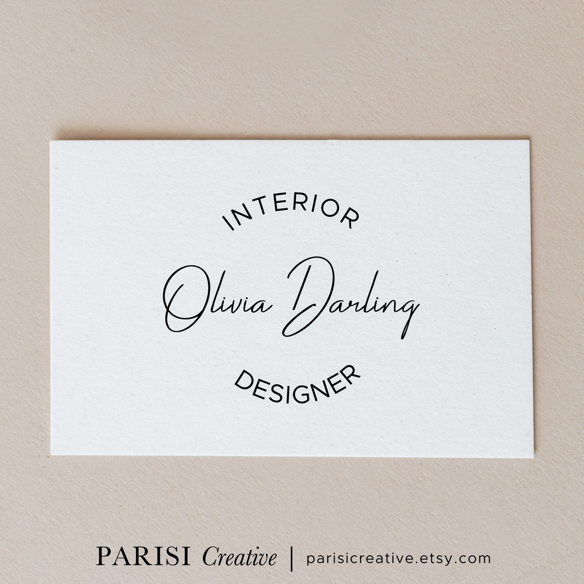 Sophisticated Signature Typographic Circle Logo Logo Design | Etsy