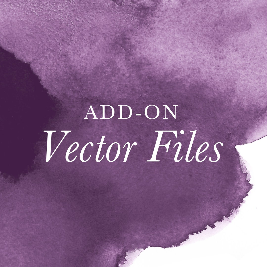 Logo Vector Files | Add-on Customization | Logo Add-on - Etsy