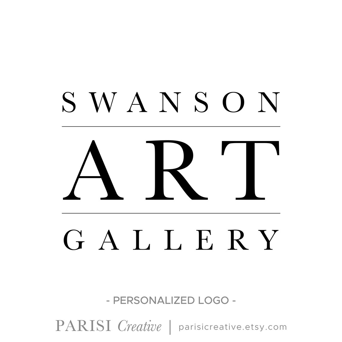 Stacked Logo Text Logo Classic Serif Logo Premade Logo - Etsy