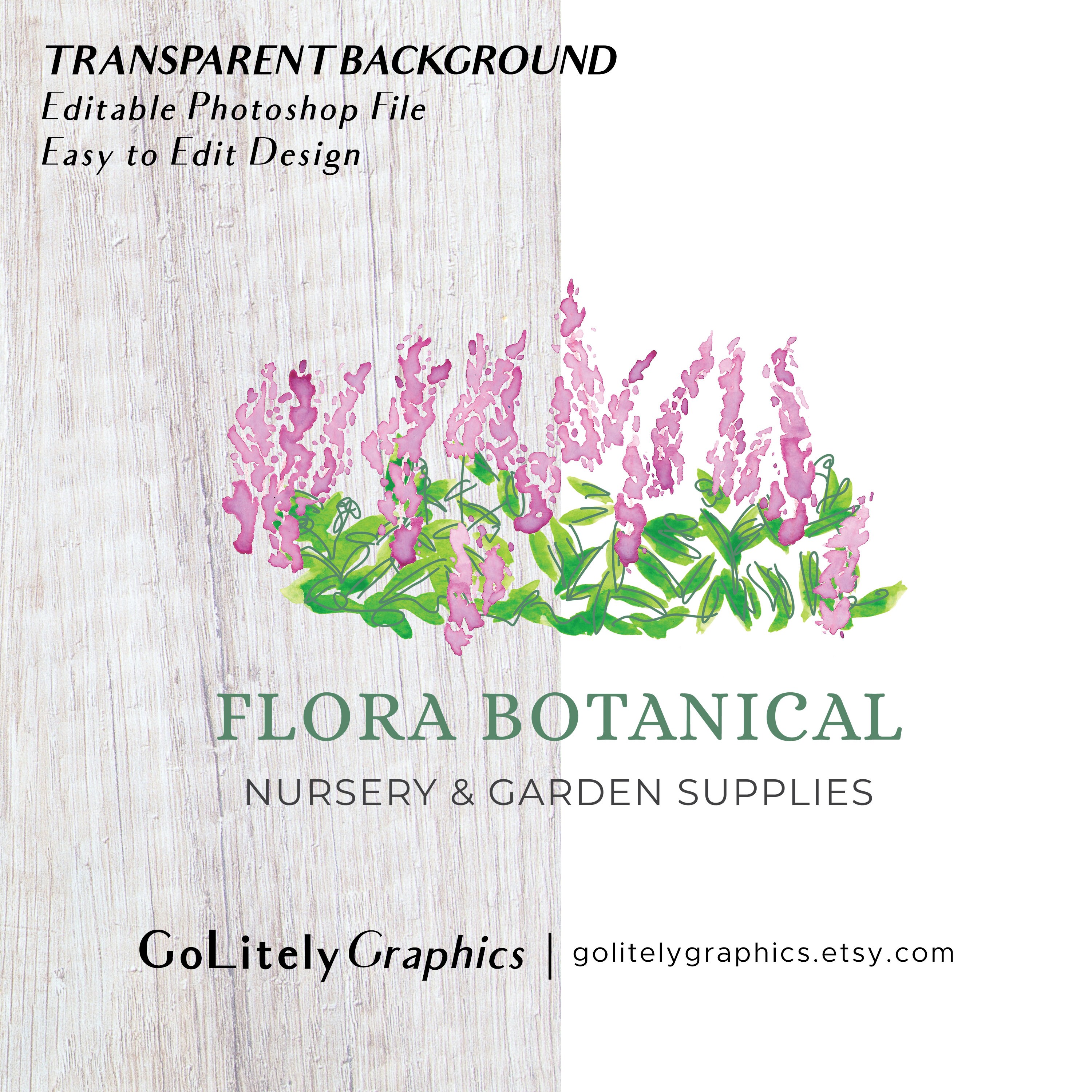 Feminine Flora Botanical Logo Logo Design Template Instant Download DIY ...