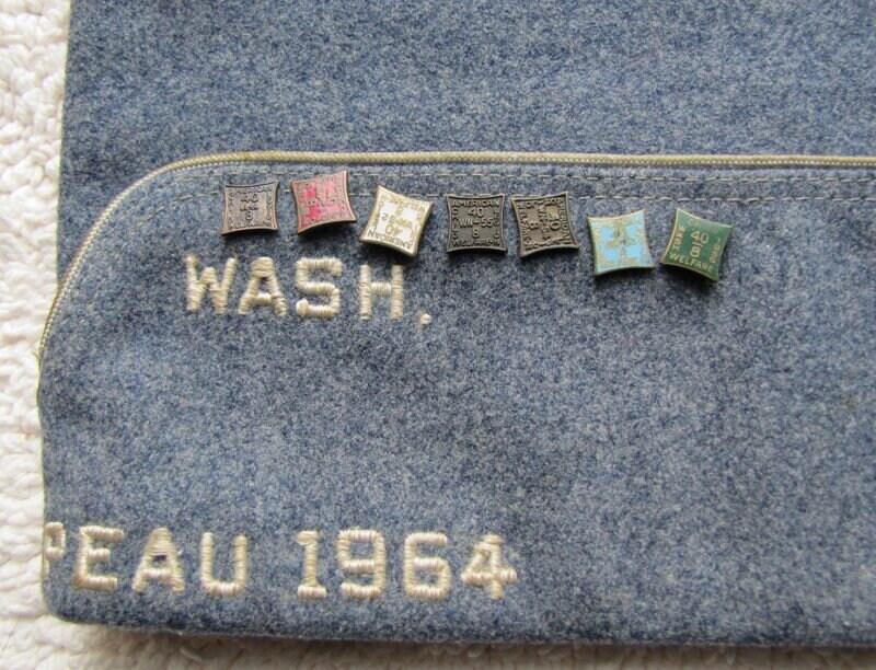 Vintage 1964 Military Garrison Blue Wool American Legion Cap & - Etsy