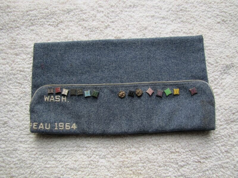 Vintage 1964 Military Garrison Blue Wool American Legion Cap & - Etsy