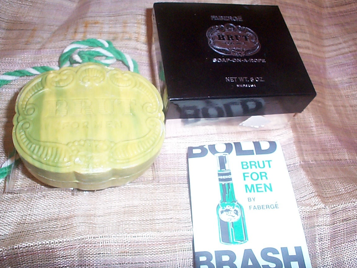 Vintage Faberge BRUT Soap on a Rope, 1970s Iconic Scent, NOS - Etsy