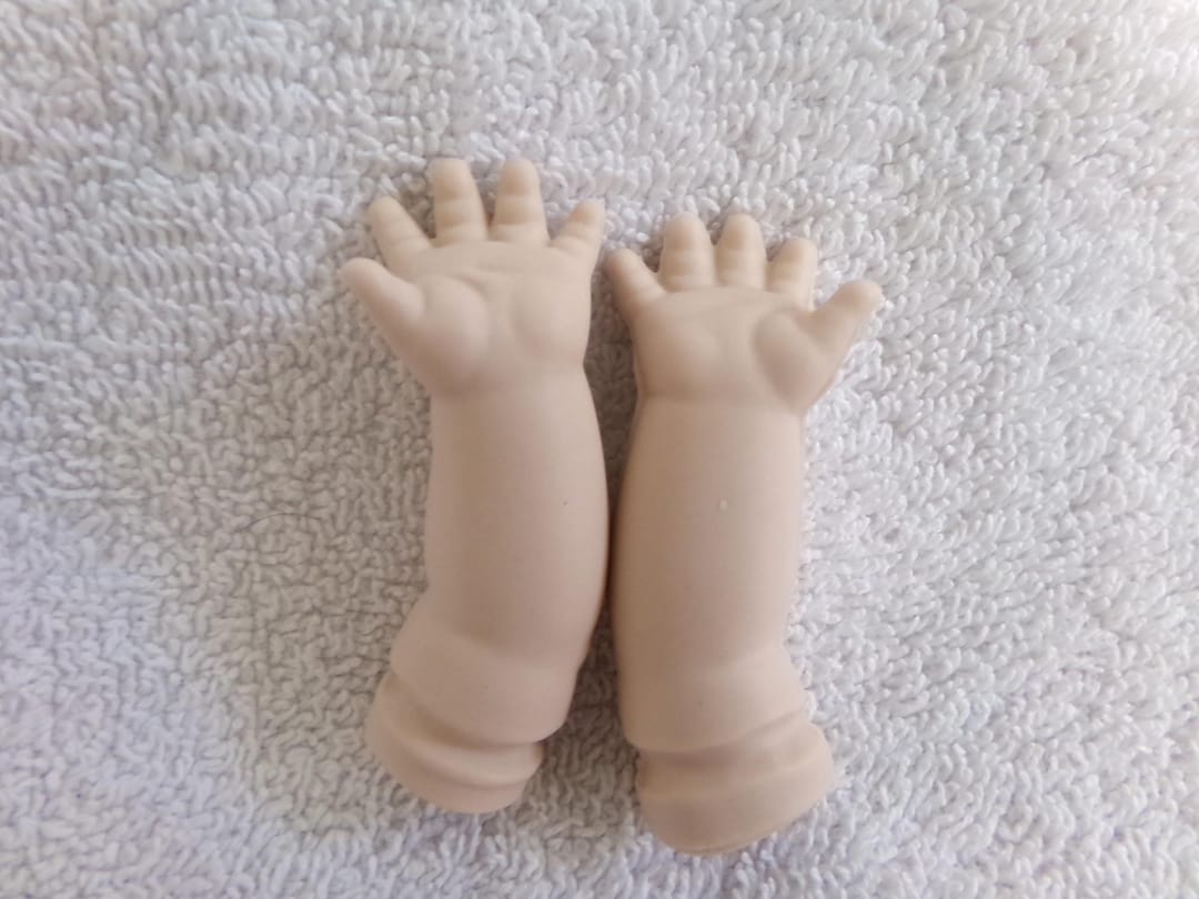 2.5" Infant Baby Doll Arms With Hands and Fingers Porcelain - Etsy
