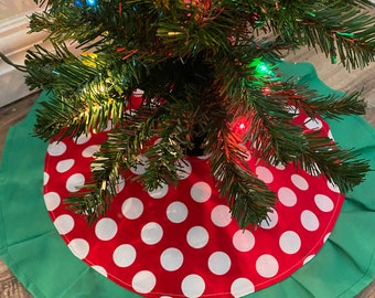 Mini Christmas Tree Skirt - Etsy