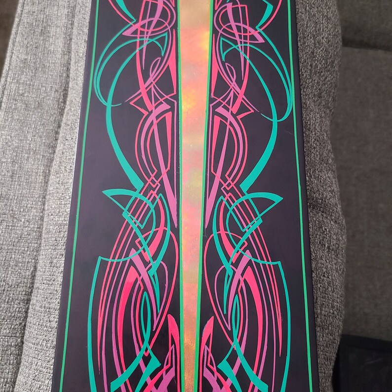 Pinstriped Art Panel - Etsy