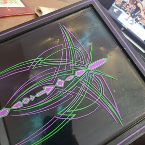 Framed Resin and Pinstriping Art - Etsy