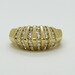 Diamond Ring Pointed Arch Dome 18k Yellow Gold Size 8 - Etsy