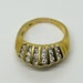 Diamond Ring Pointed Arch Dome 18k Yellow Gold Size 8 - Etsy