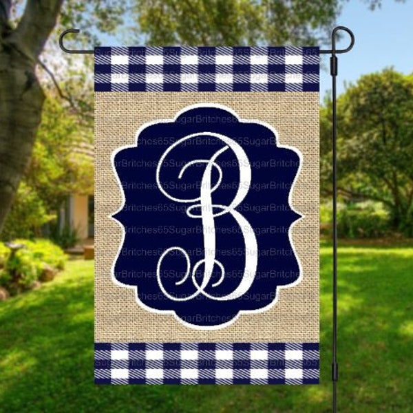 Monogram Garden Flag - Etsy