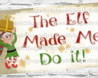 Custom Elf Squad Sign - Etsy