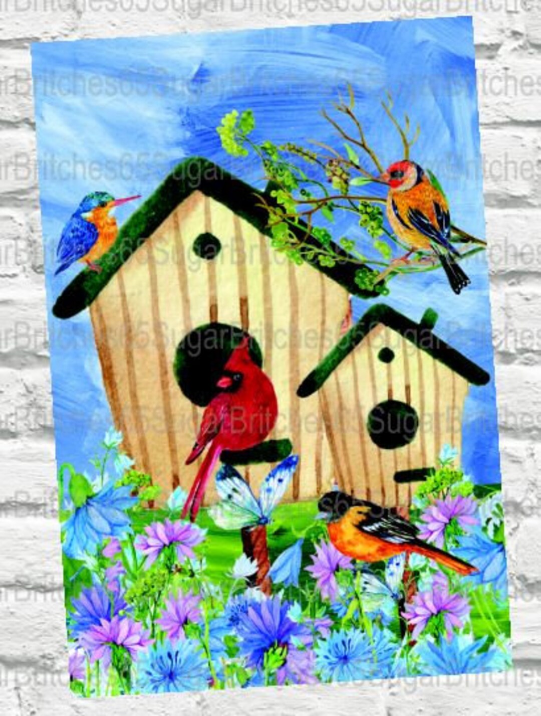Bird Sign Bird Decor Birdhouse Sign Birdhouse Wreath - Etsy