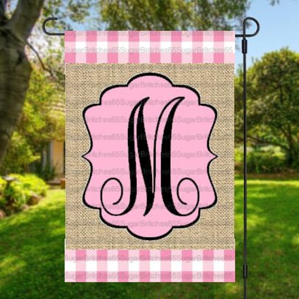 Monogram Garden Flag - Etsy