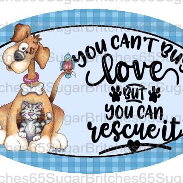 Rescue Dog Sign - Etsy