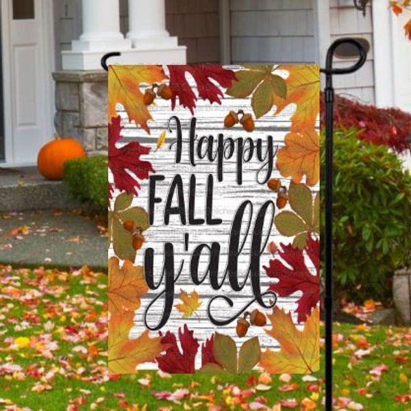 Fall Garden Flag - Etsy