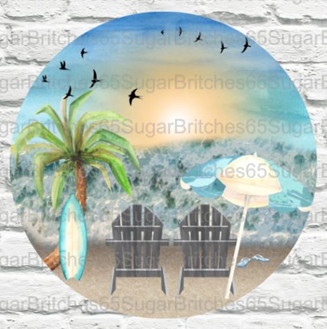 Beach Life Sign, Beach Signs, Beach Wreath Sign, Beach Decor, Beach ...