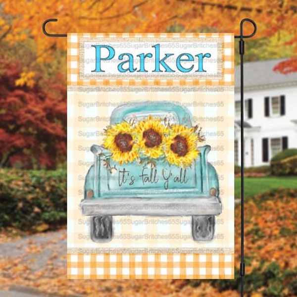 Fall Garden Flag - Etsy