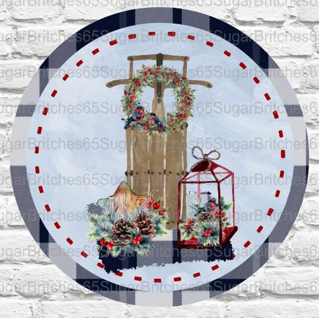 Winter Wreath Sign Winter Decor Winter Themed Signs - Etsy