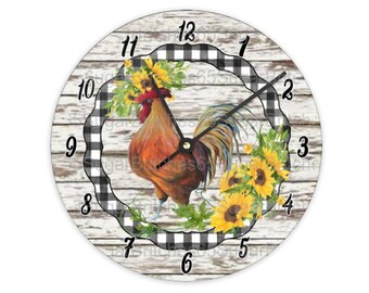 Farmhouse Kitchen Wall Clock - Etsy