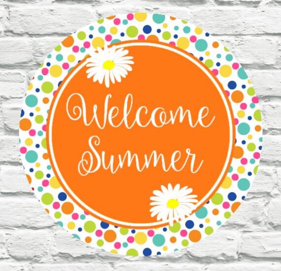 Welcome Summer Wreath Sign Summer Wreath Sign Summer Sign | Etsy
