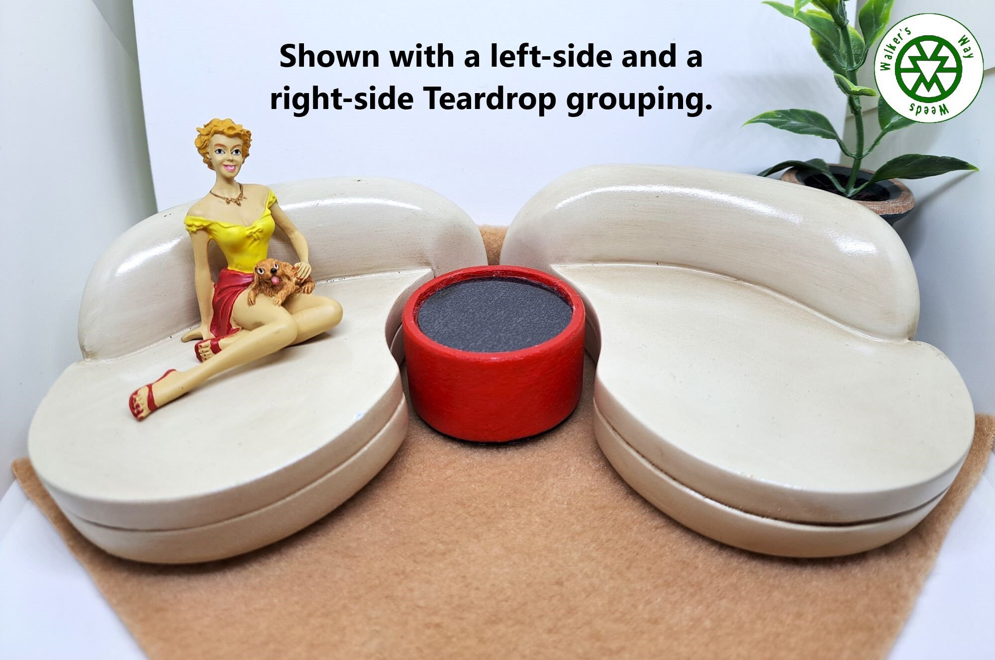 1:16 Dollhouse MCM Teardrop Sofa Sections-repurposed-upcycled Materials - Etsy