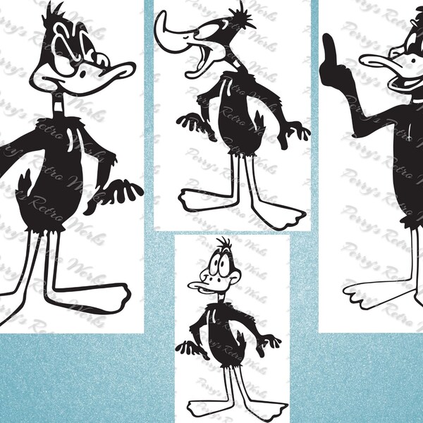 Daffy Duck Svg - Etsy