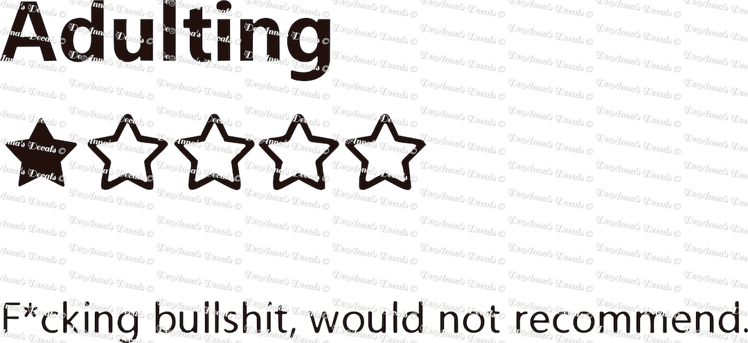 Adulting SVG File | Funny Quote Clipart | Digital Download for Cricut ...