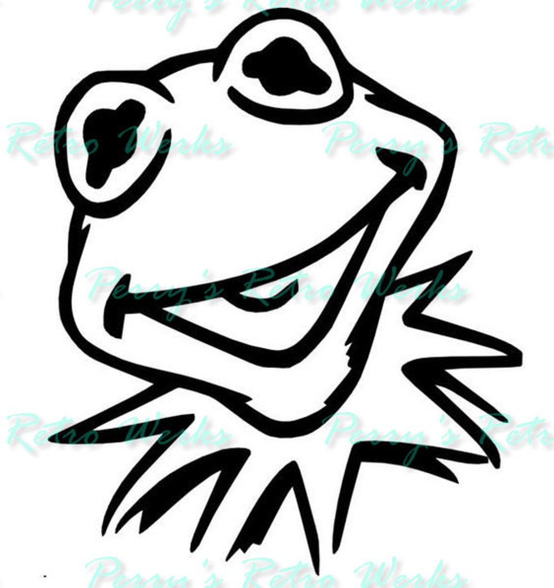 Kermit the Frog SVG Decal Sticker - Etsy