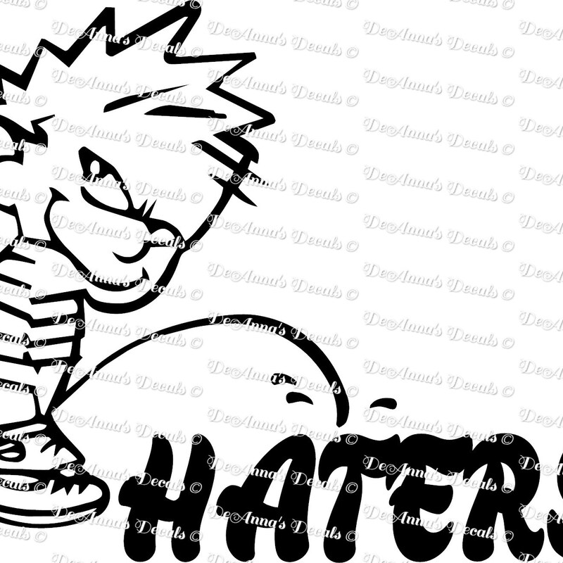 Calvin Peeing Svg - Etsy