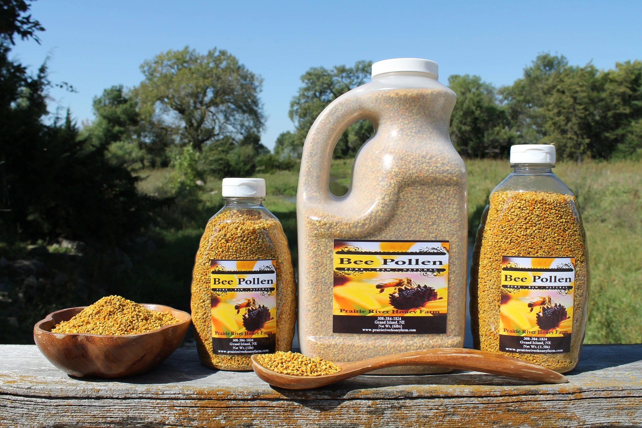 Fresh Bee Pollen Pure Raw Natural Nebraska Bee Pollen 1 Gallon 6lb Jug ...